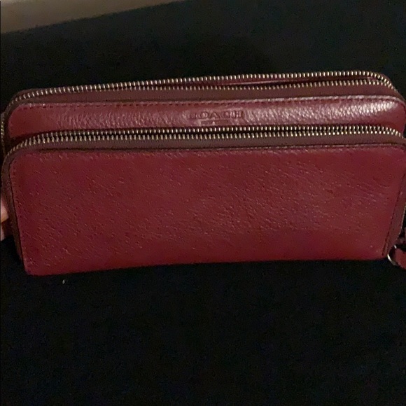 Coach | Bags | Red Coach Wallet | Poshmark